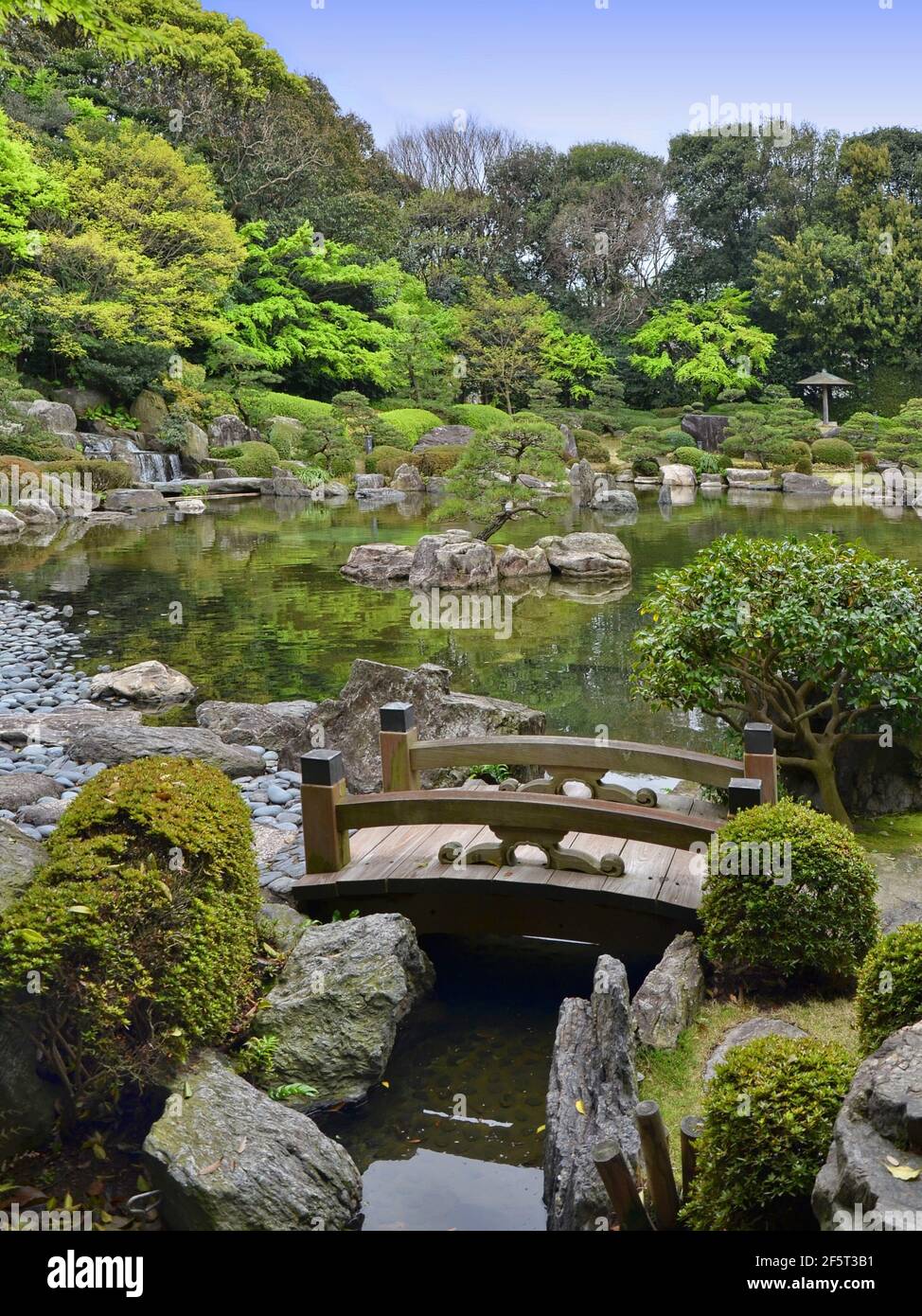 Ohori Park Japanese Garden in Fukuoka city, Japan Stock Photo - Alamy