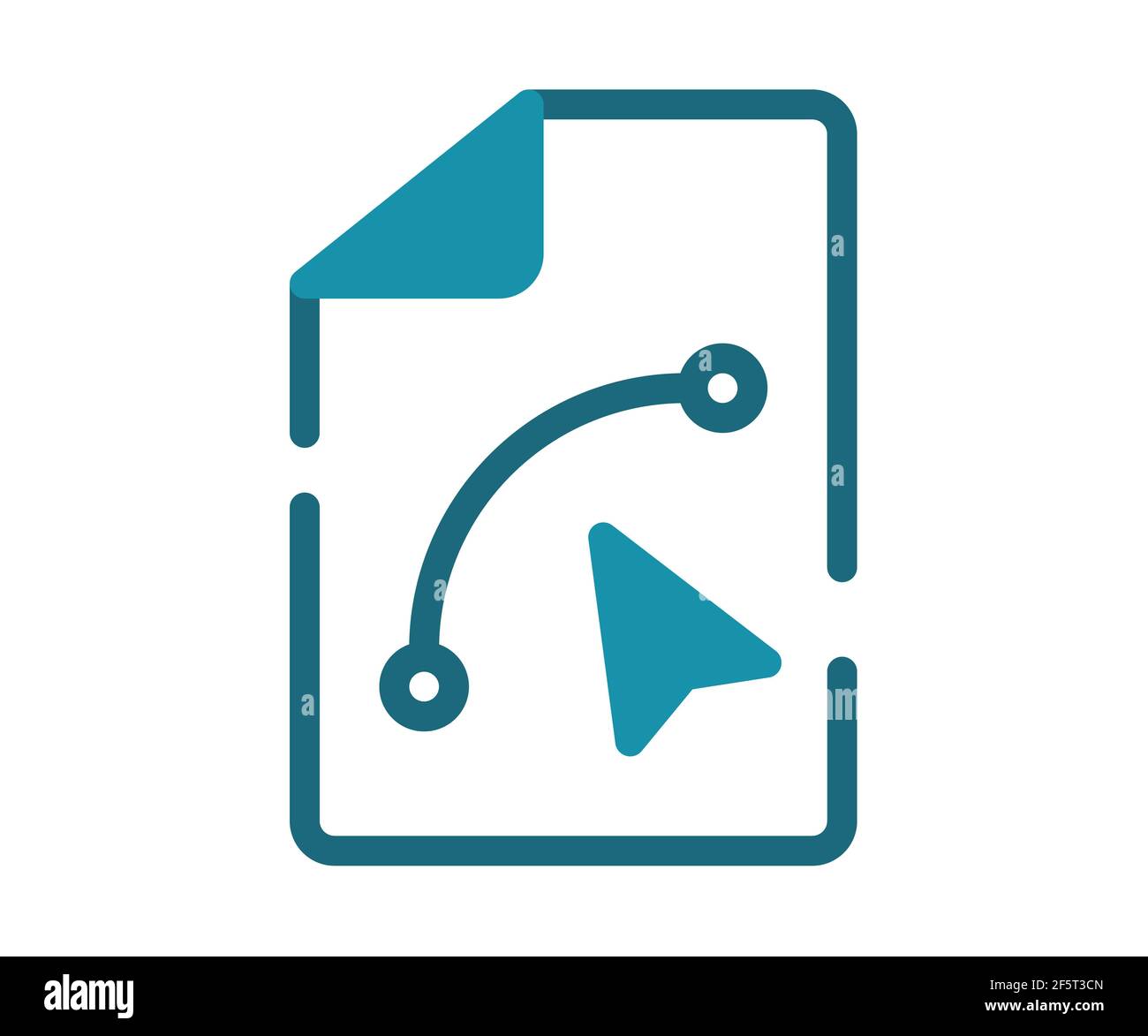 File Vector Design Single Isolated Icon With Solid Line And Dash Style Vector Illustration Stock