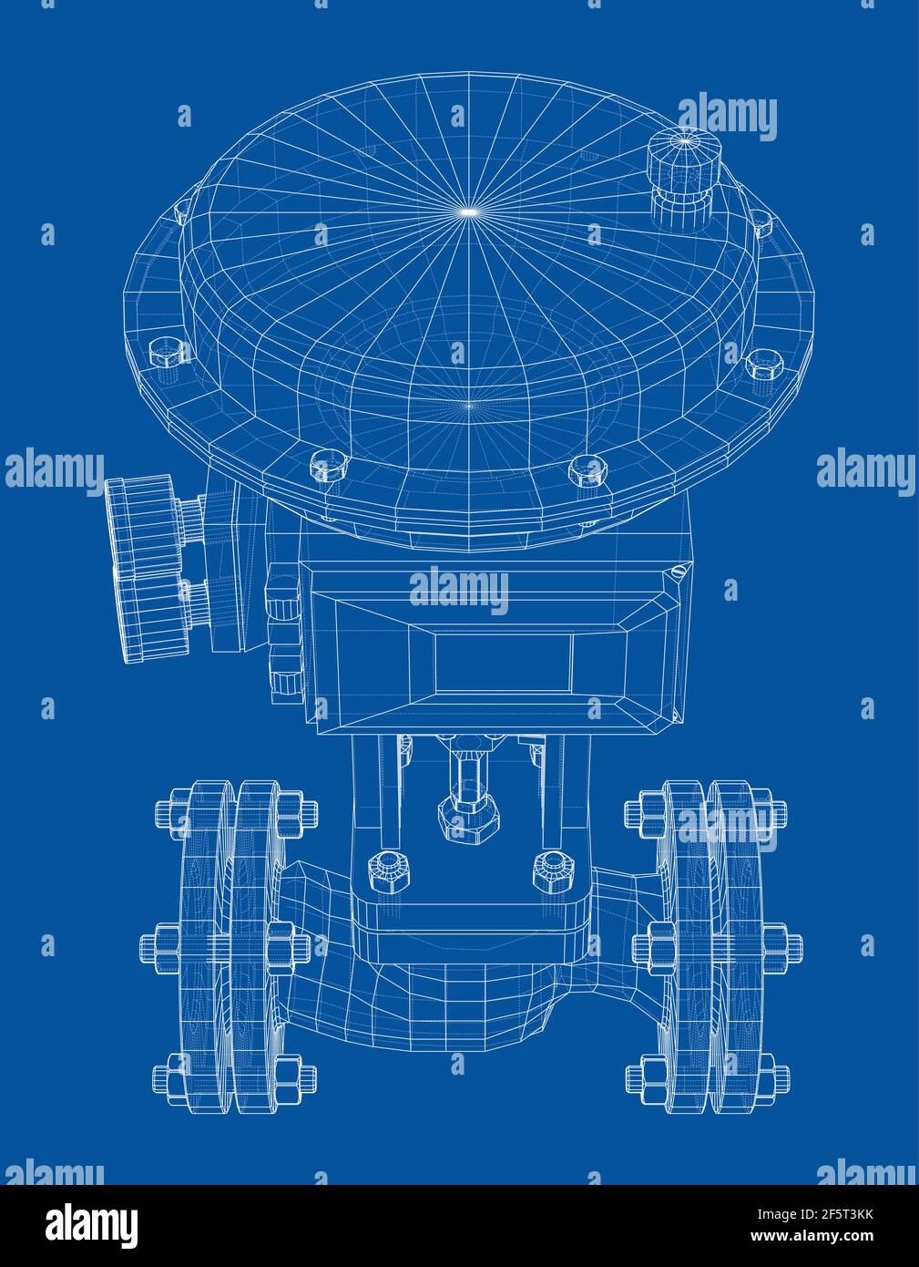 Valve with automatic electro-actuated. Vector Stock Vector Image & Art ...