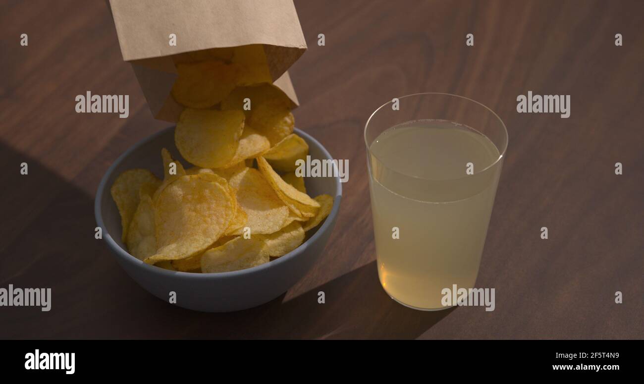 Man hand pour potato hi-res stock photography and images - Alamy