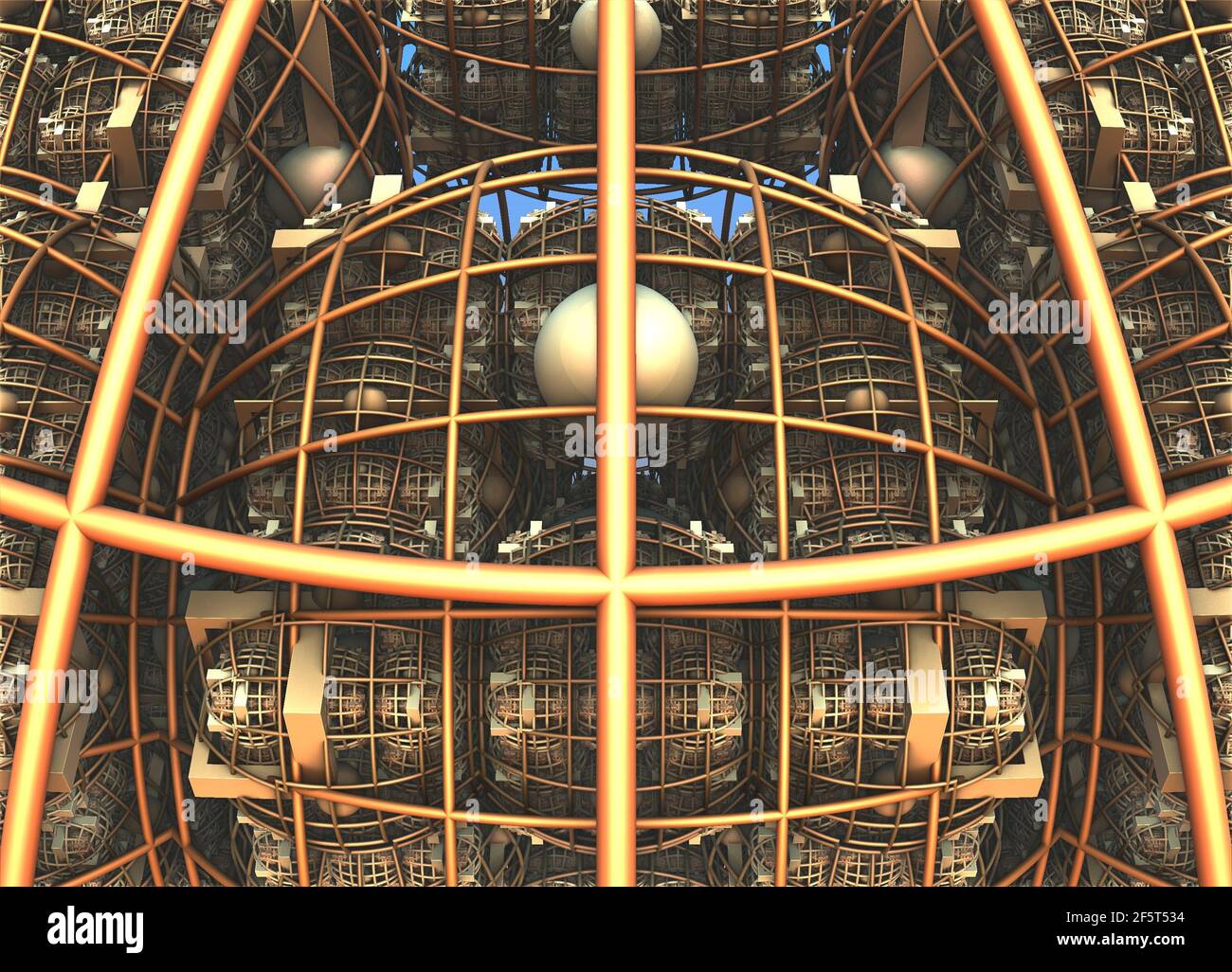 3D rendered virual objects and scenery Stock Photo - Alamy