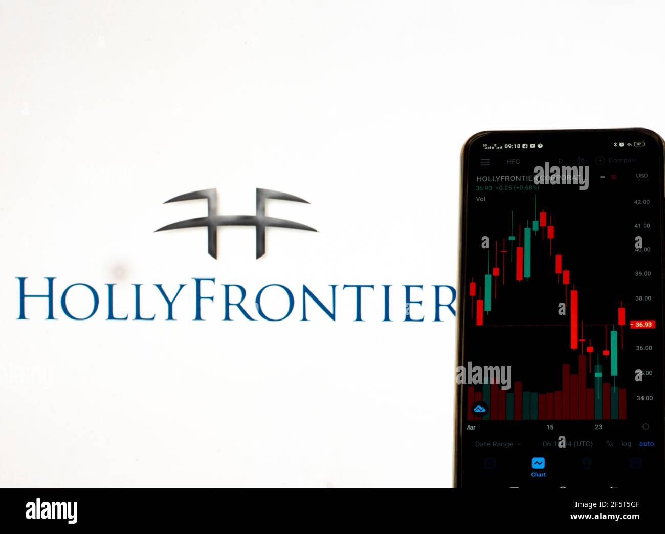 In this photo illustration the stock market information of ...