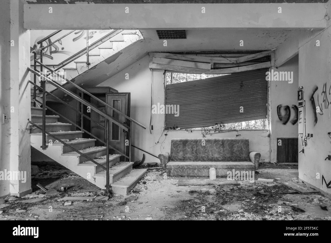 Urbex in an abandoned psychiatric hospital in Italy Stock Photo - Alamy