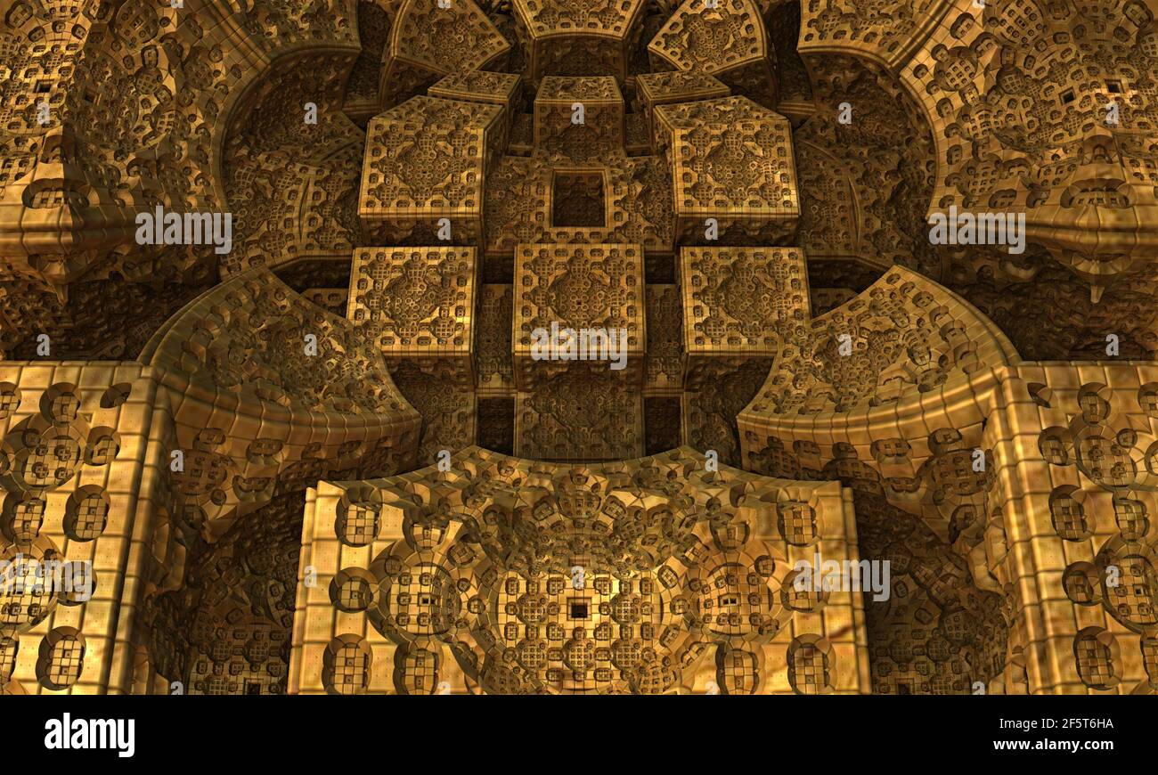 3D rendered virual objects and scenery Stock Photo - Alamy