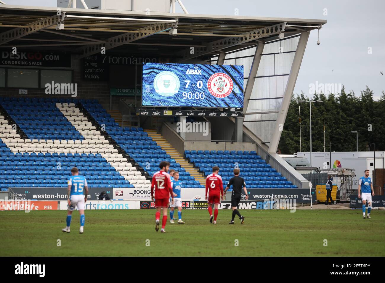 Soccer stadium scoreboard hi-res stock photography and images - Alamy