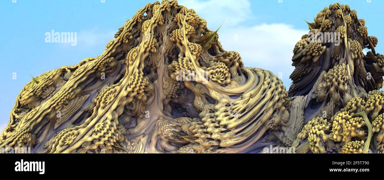 3D rendered virual objects and scenery Stock Photo - Alamy