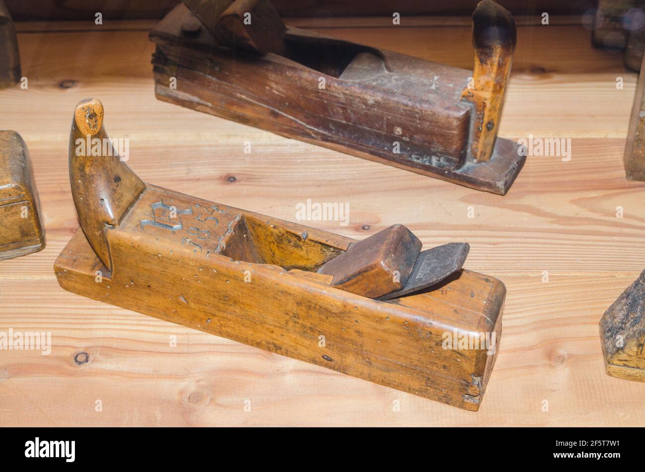 Wood planing tool to customize and beautify wood Stock Photo - Alamy