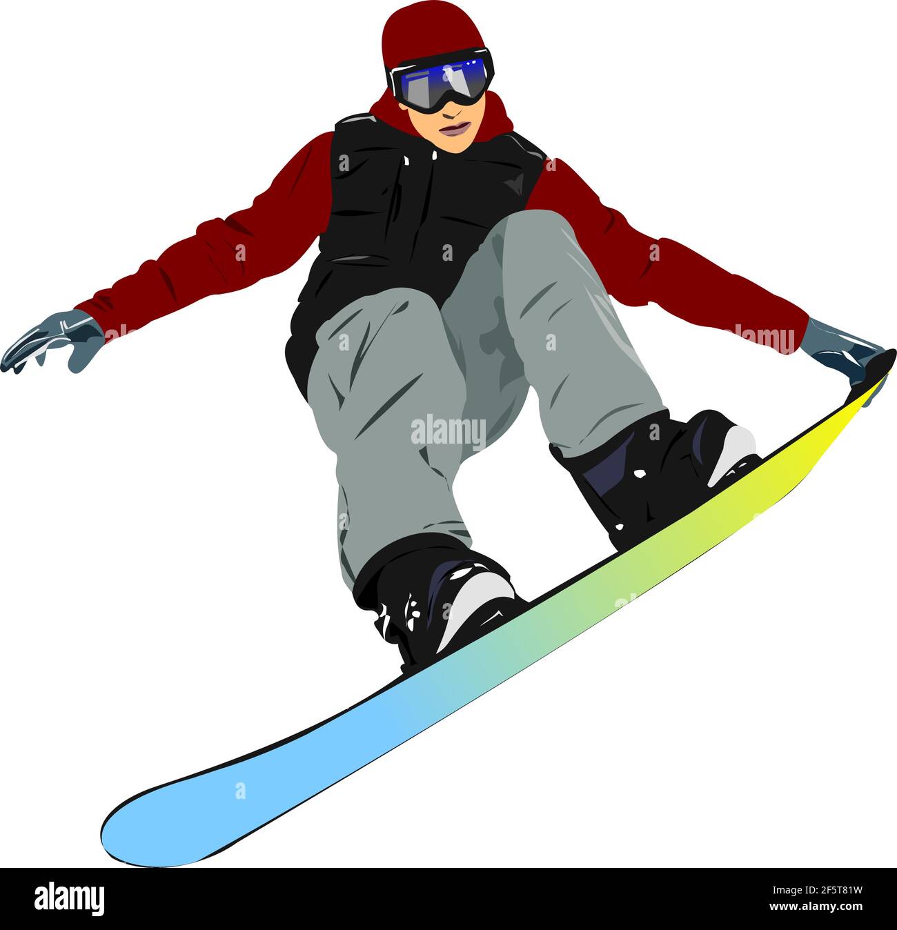 Snowboard man silhouette. Vector 3d illustration Stock Vector Image ...