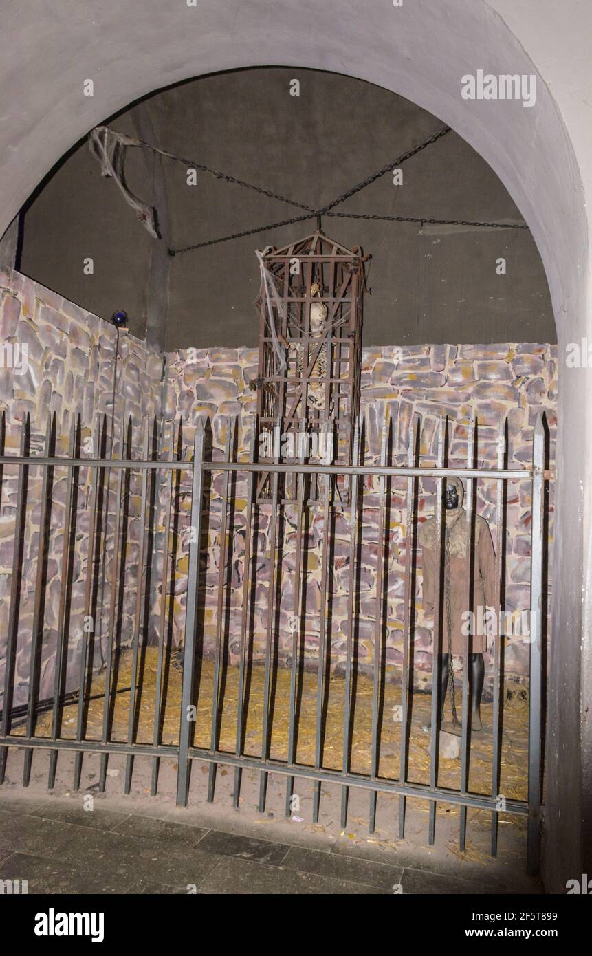 Medieval torture chamber with rats and skull Stock Photo - Alamy