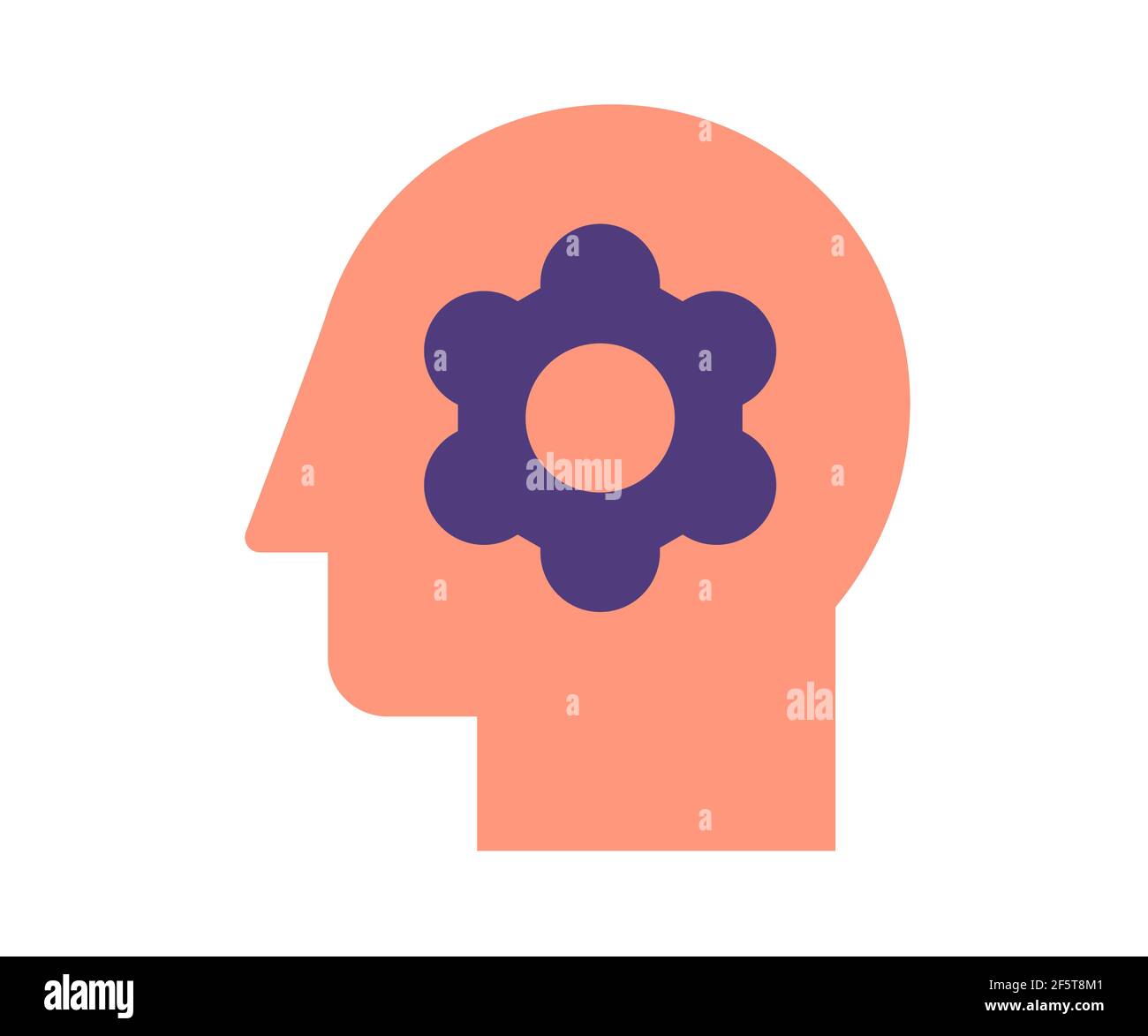 thought process think single isolated icon with flat style vector ...