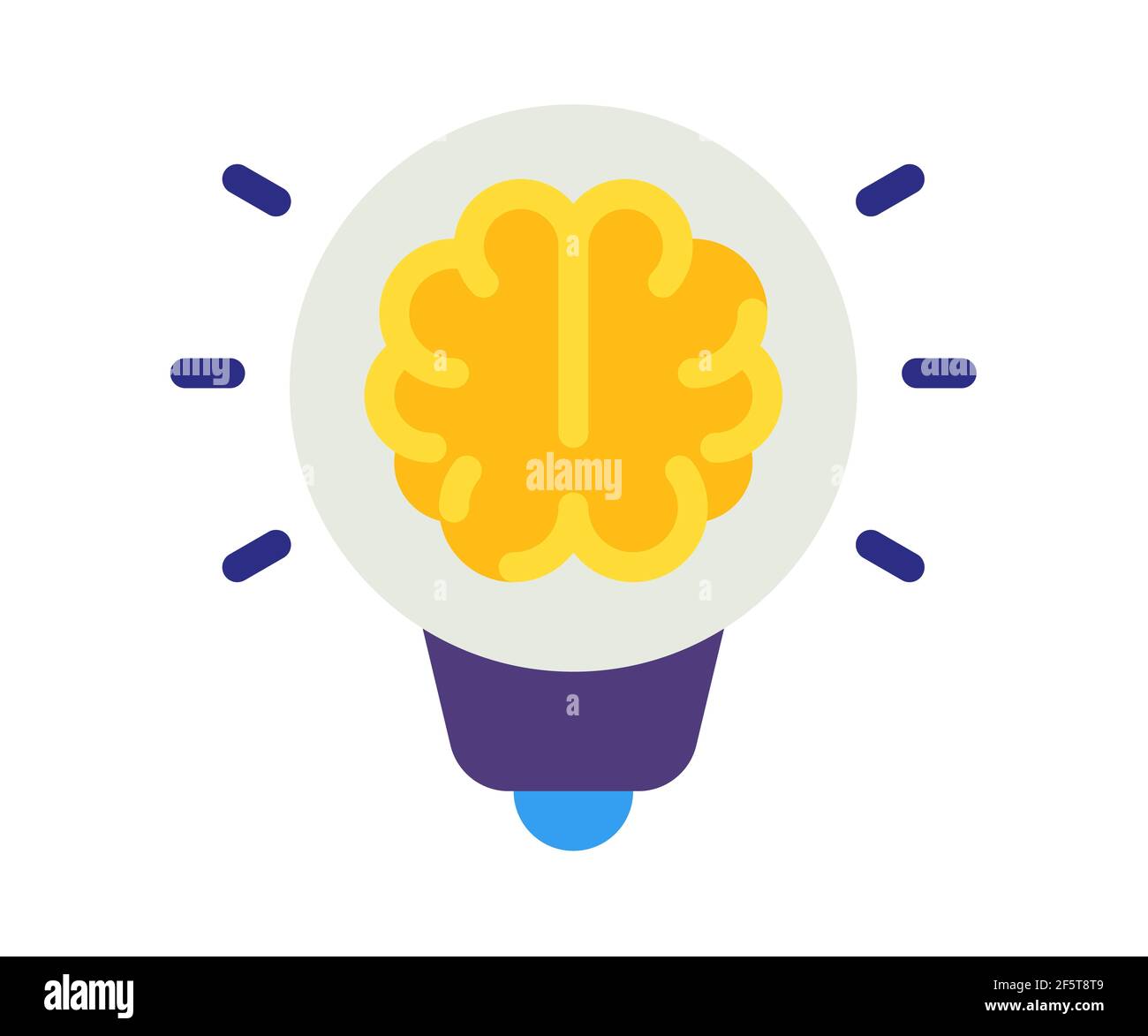 thinking process thought single isolated icon with flat style vector ...