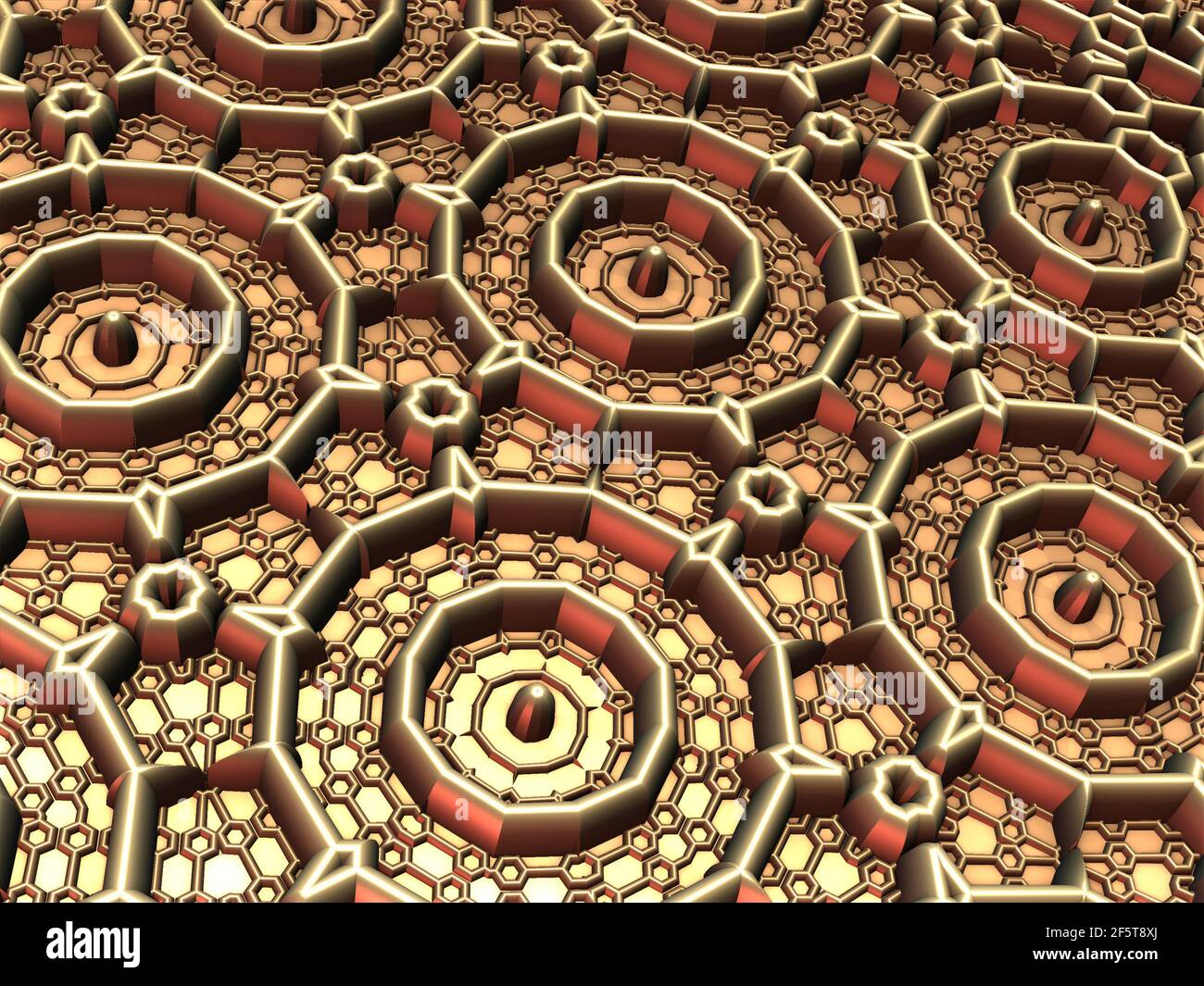 3D rendered virual objects and scenery Stock Photo - Alamy