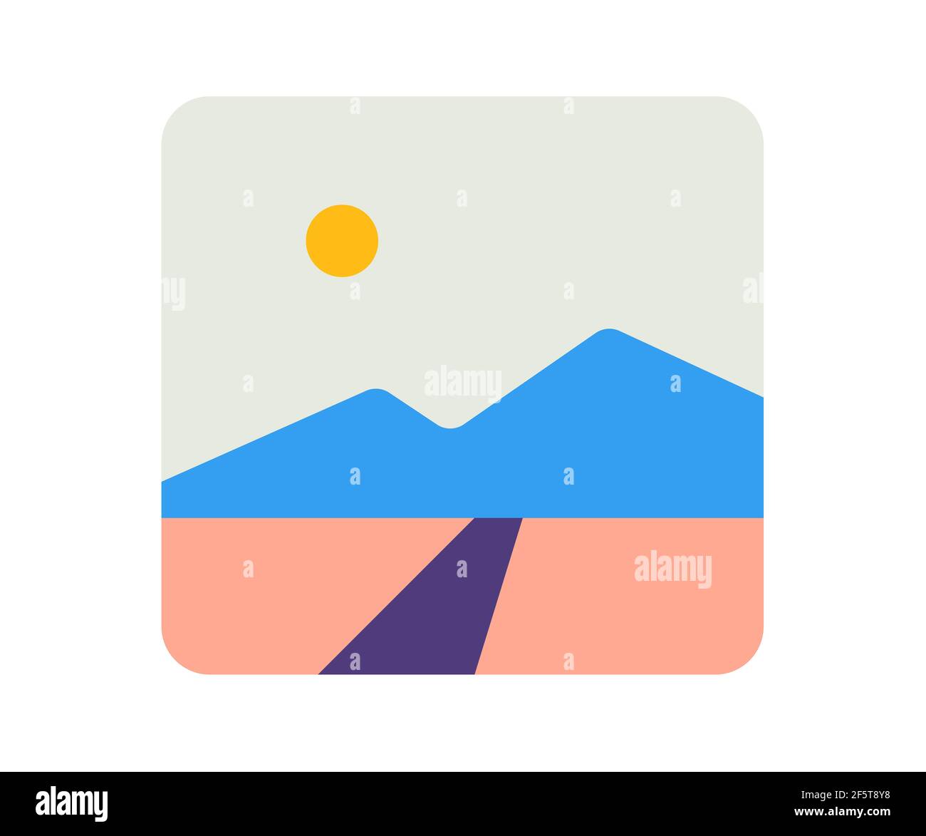 picture image painting single isolated icon with flat style vector ...