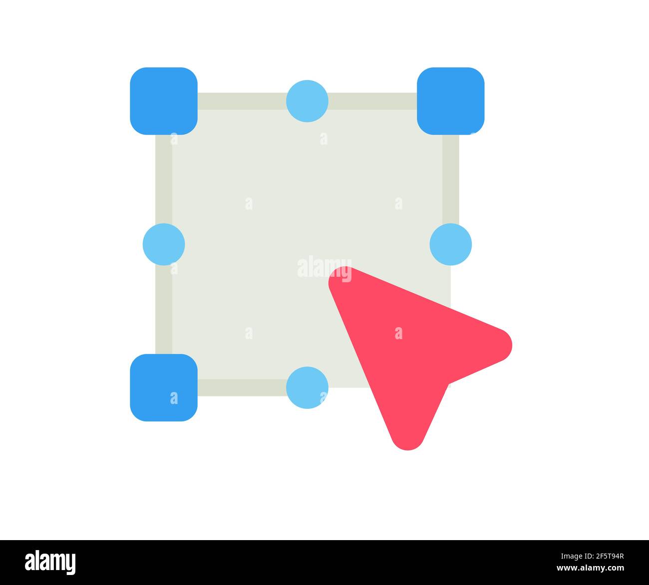 anchor vector pointer single isolated icon with flat style vector ...