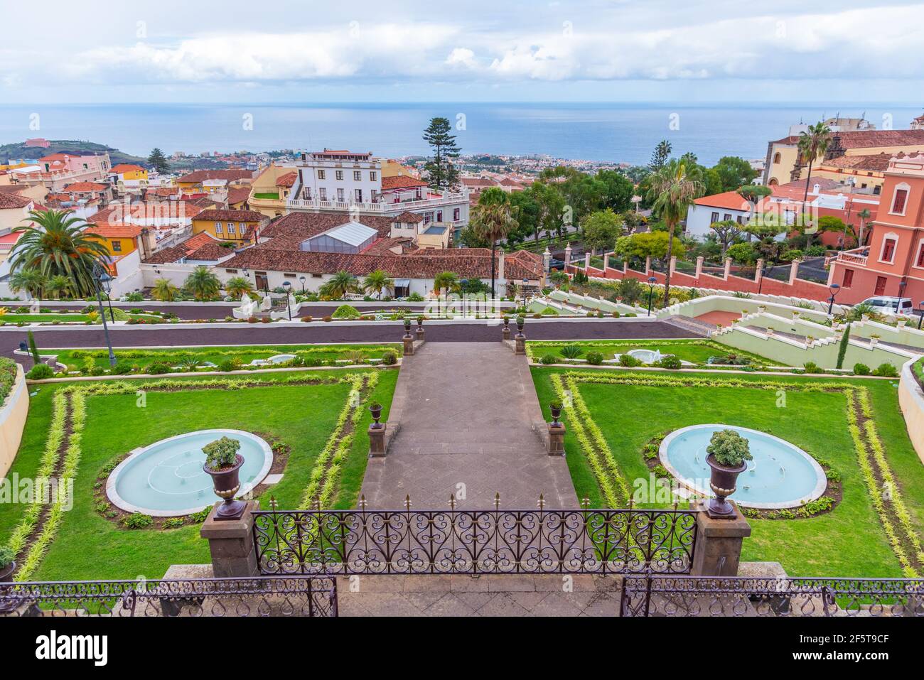 Victoria garden at la Orotava town at Tenerife, Canary Islands, Spain ...