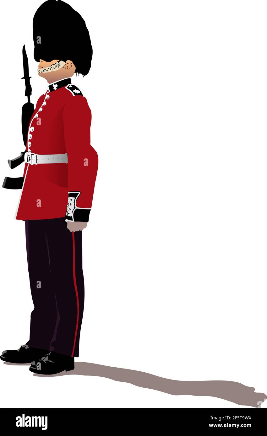 Vector 3d image of beefeater isolated on white Stock Vector Image & Art ...
