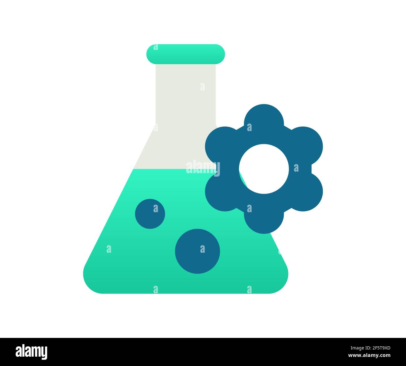 formula ingredient experiment single isolated icon with gradient style ...