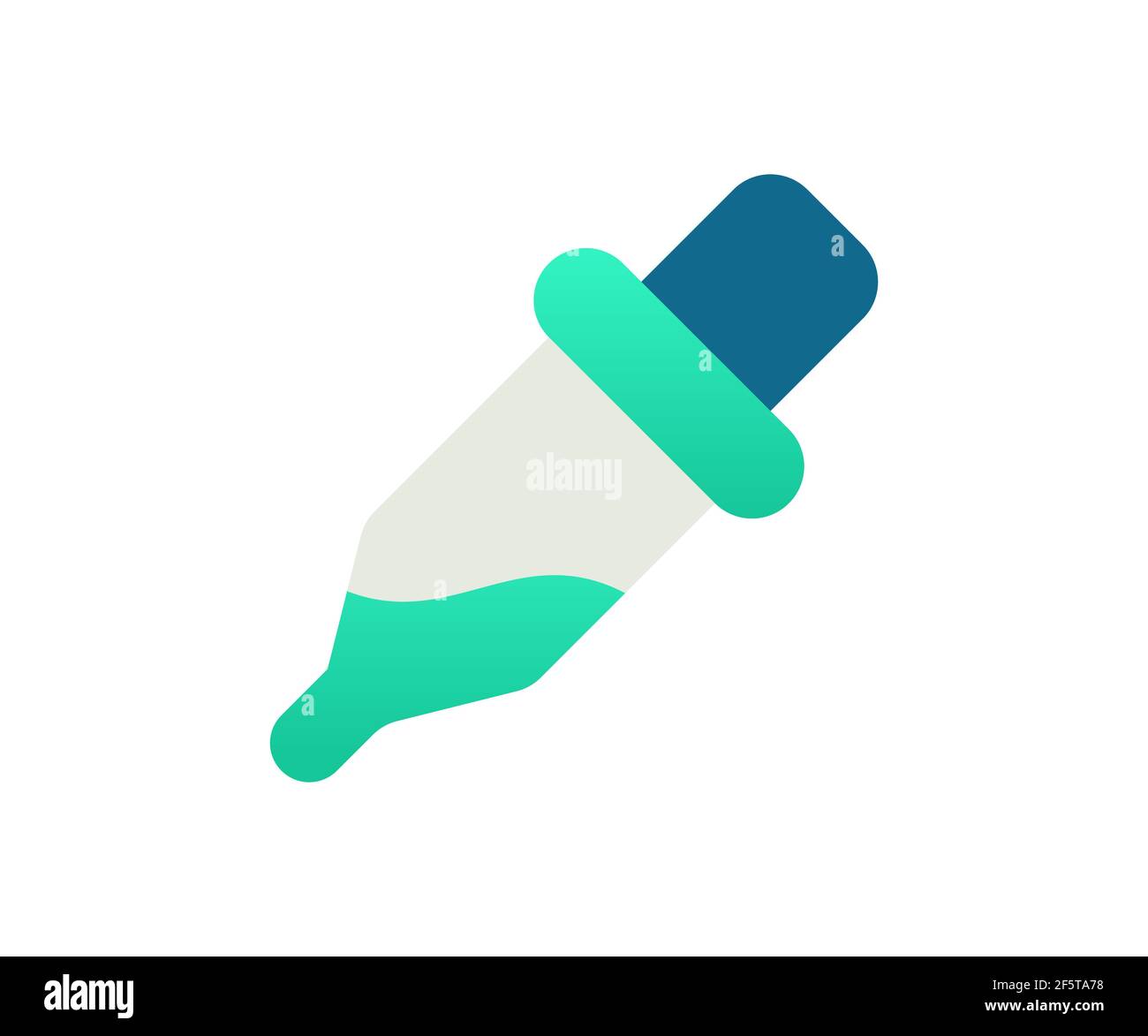 eyedropper color picker palette single isolated icon with gradient ...