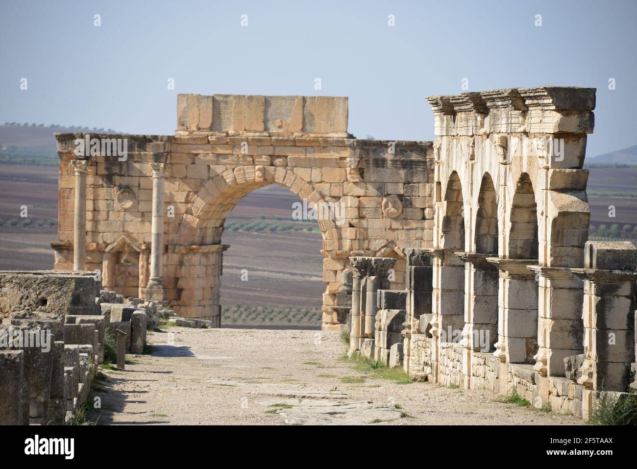 Volubilis is a Roman archaeological site,Morocco's best known ...