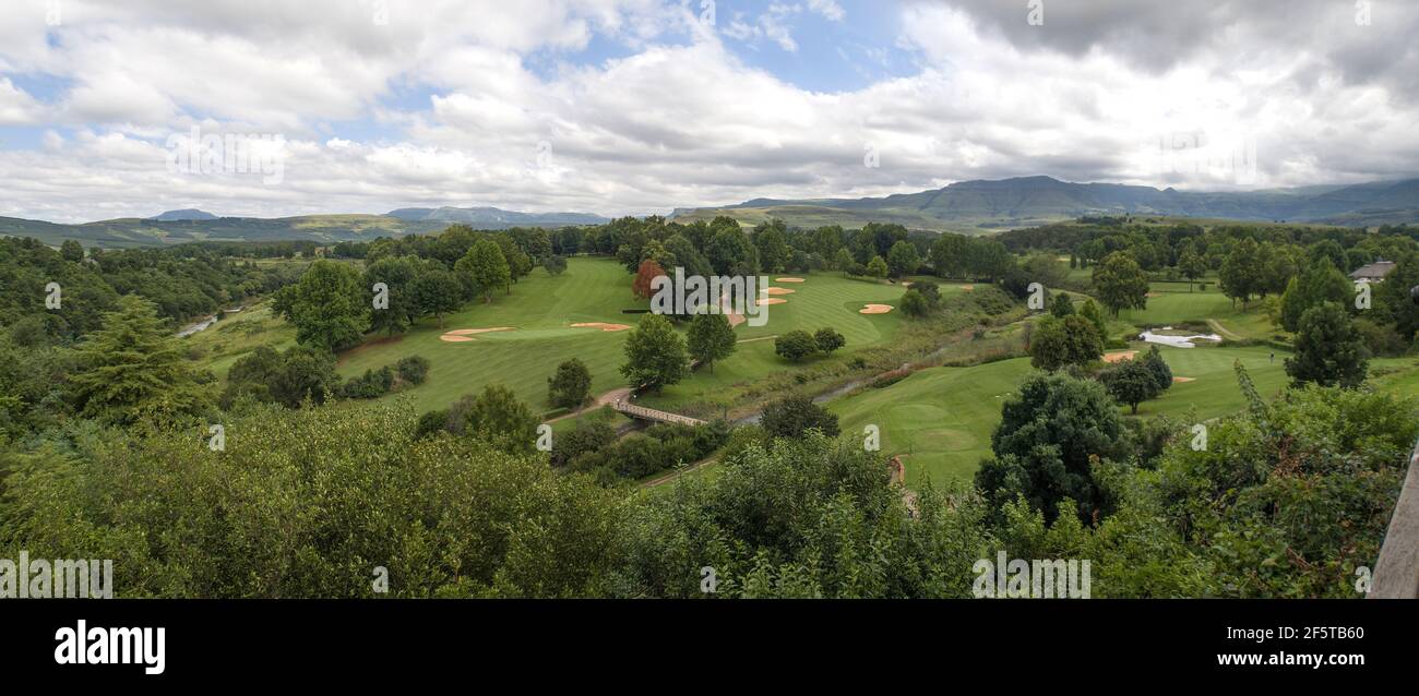 Champagne Sports Resort golf course from the clubhouse Stock Photo - Alamy