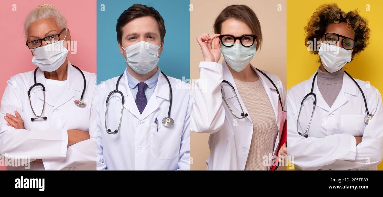 Surgeon portrait collage hi-res stock photography and images - Alamy