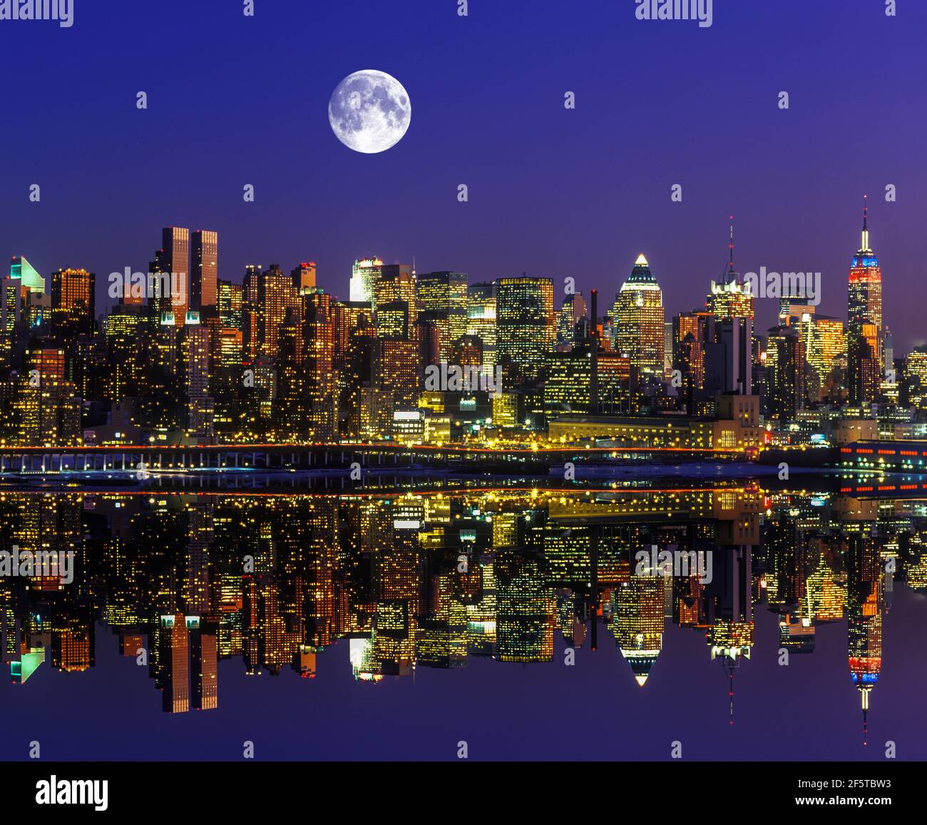 2004 HISTORICAL MIDTOWN SKYLINE HUDSON RIVER MANHATTAN NEW YORK CITY ...
