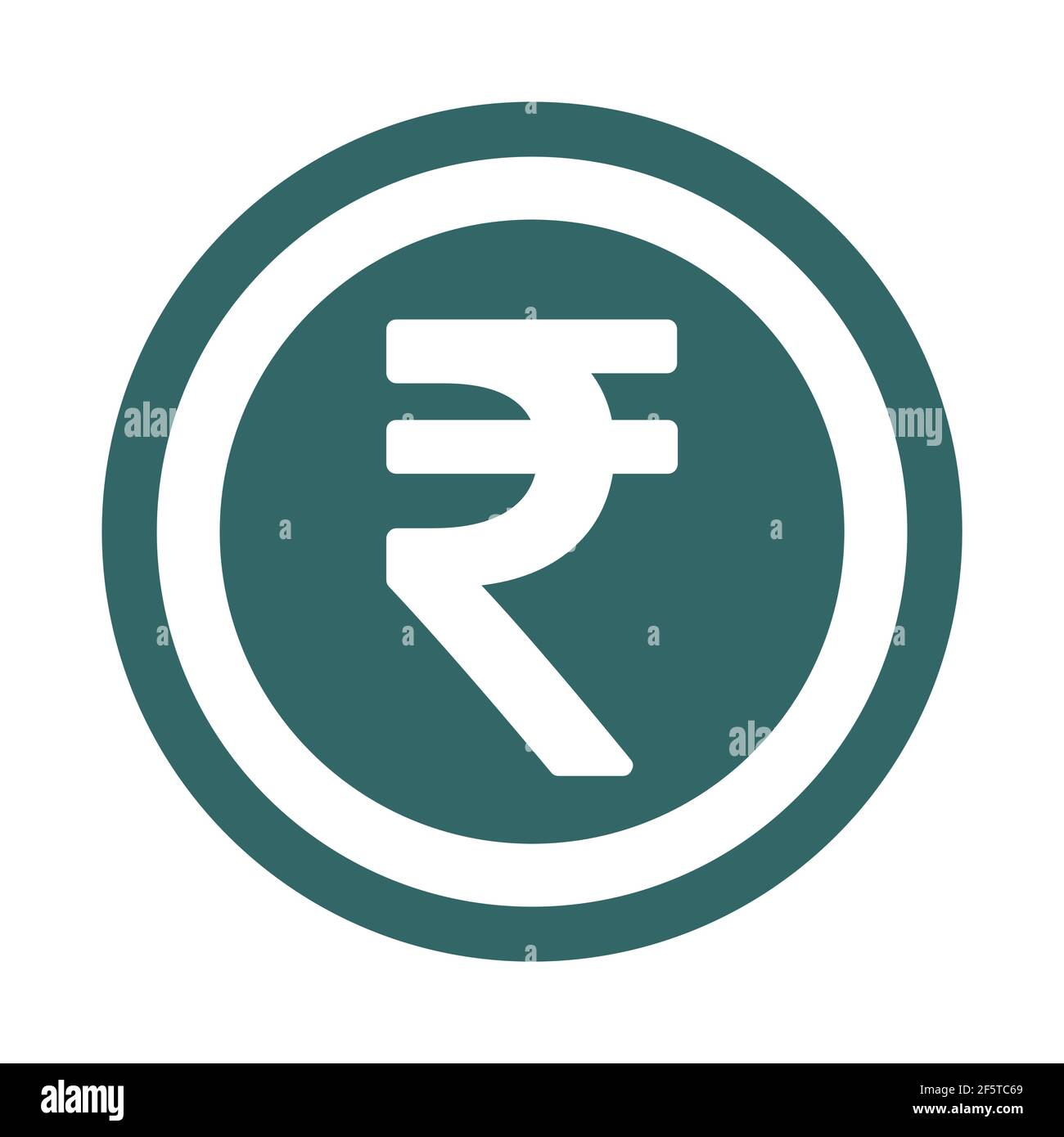 Rupee flat icon sign vector. Paper money symbol isolated on white ...