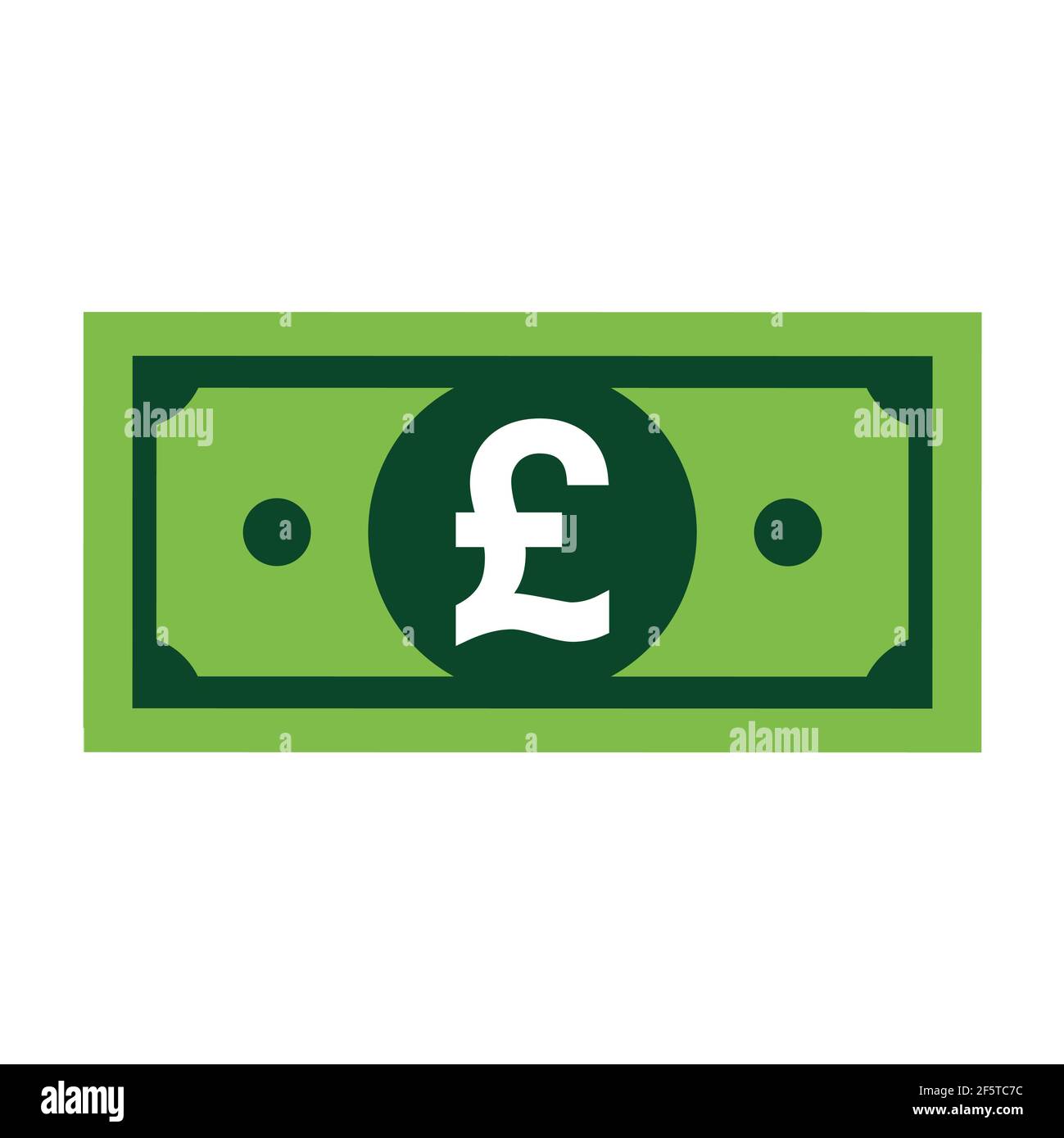 Pound flat icon sign vector. Paper money symbol isolated on white ...