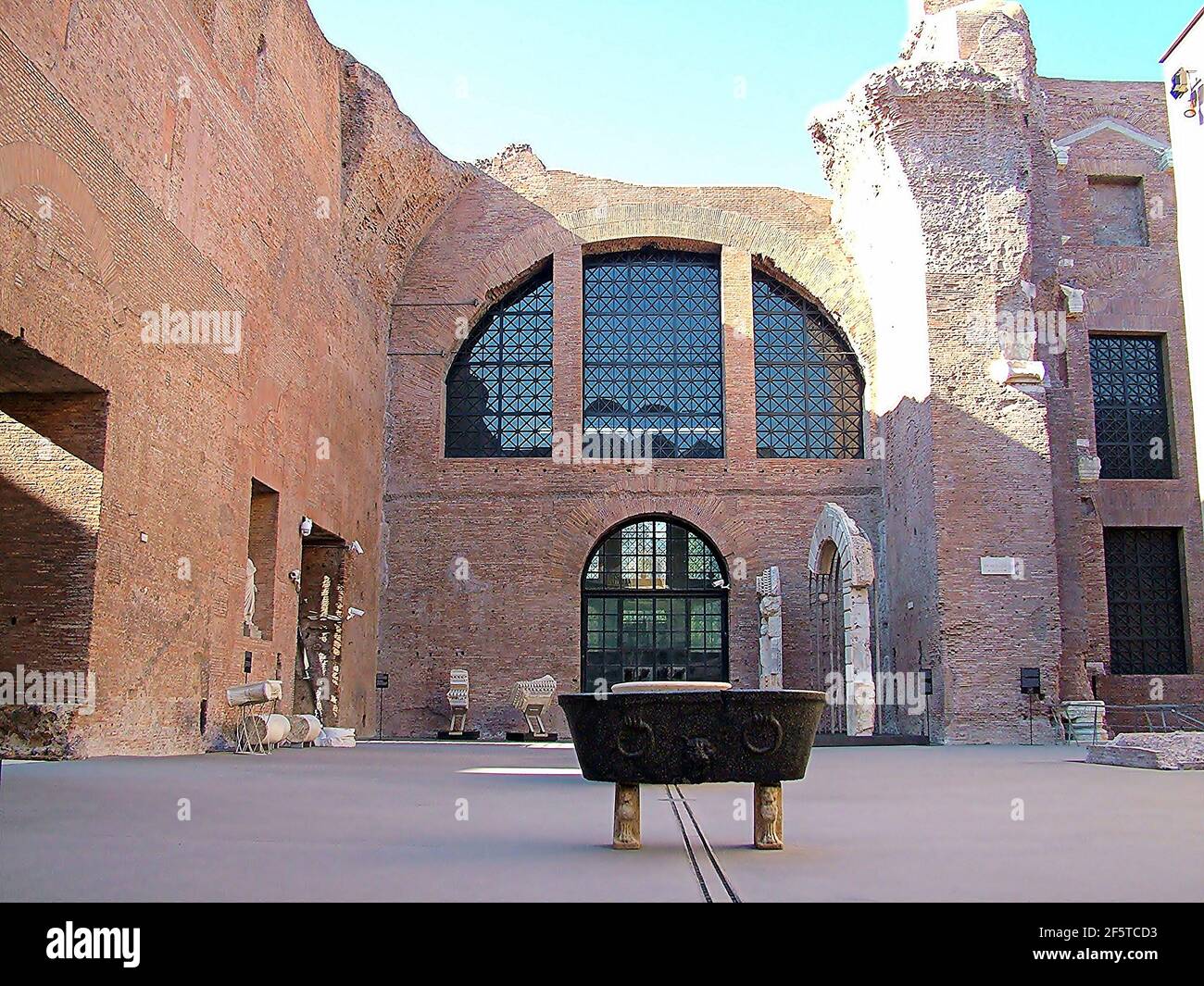 The Baths of Diocletian , the largest of the baths of ancient Rome ...