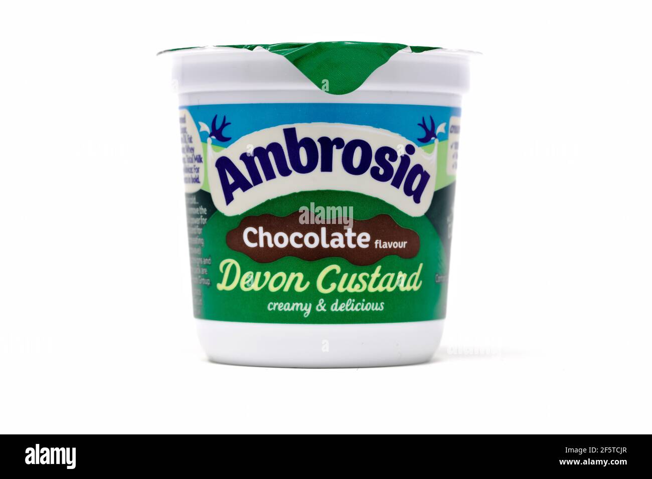Ambrosia Devon Custard Chocolate Stock Photo - Alamy