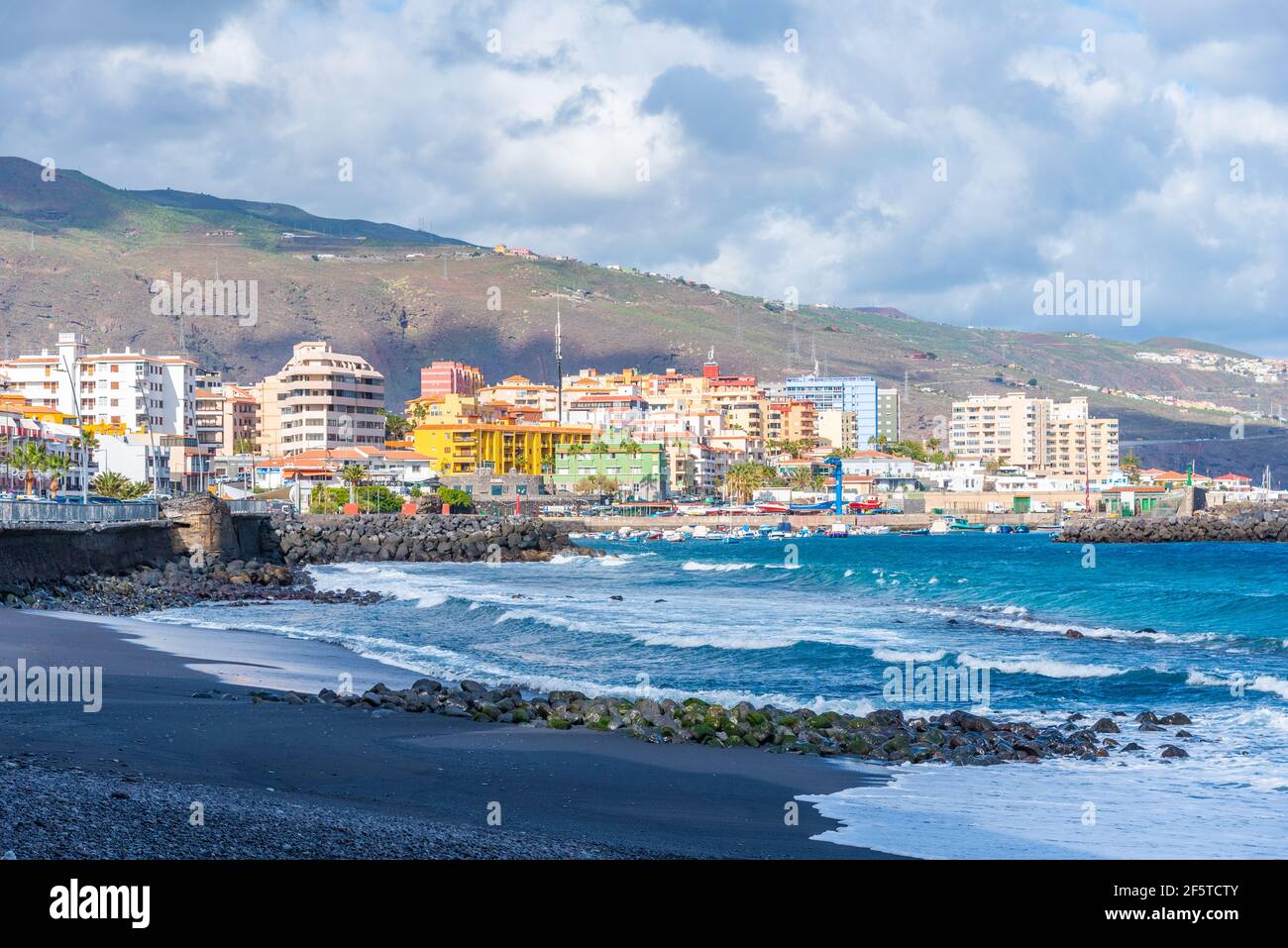 Beach at Candelaria at Tenerife, Canary islands, Spain Stock Photo - Alamy