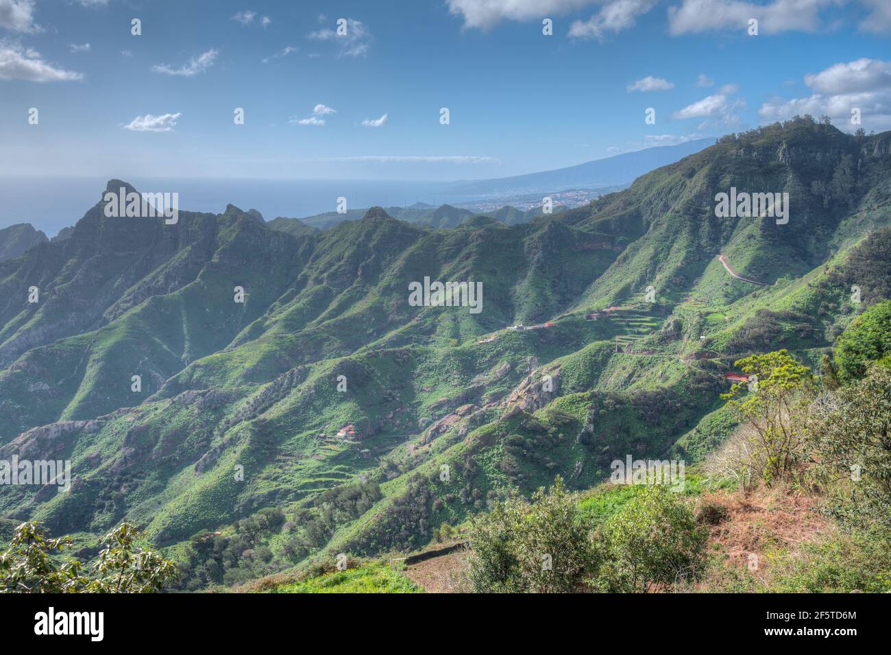 Landscape of Anaga mountains at Tenerife, Canary islands, Spain Stock ...