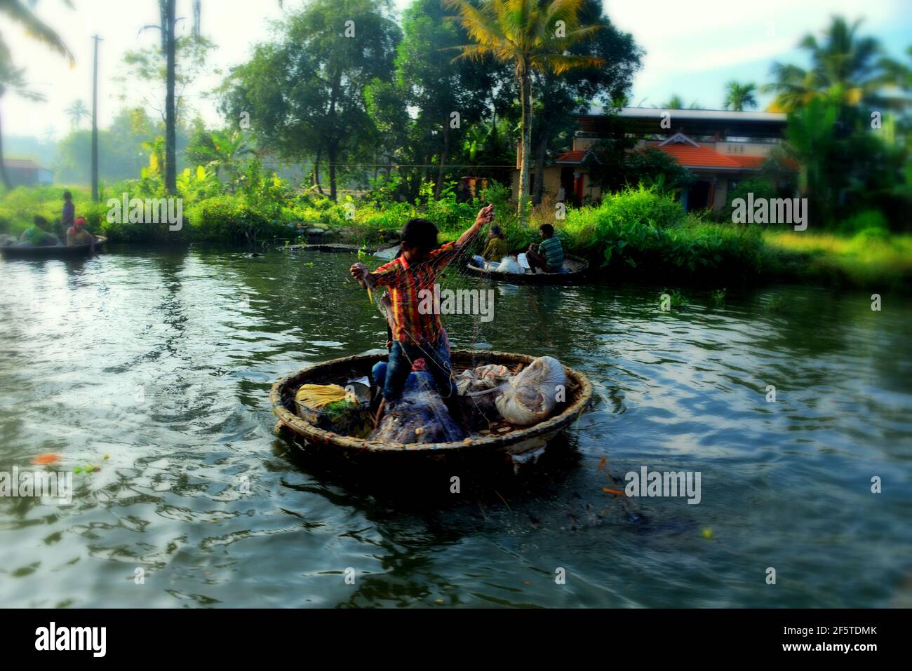 Kerala's backwaters are a network of brackish lakes and lagoons ...