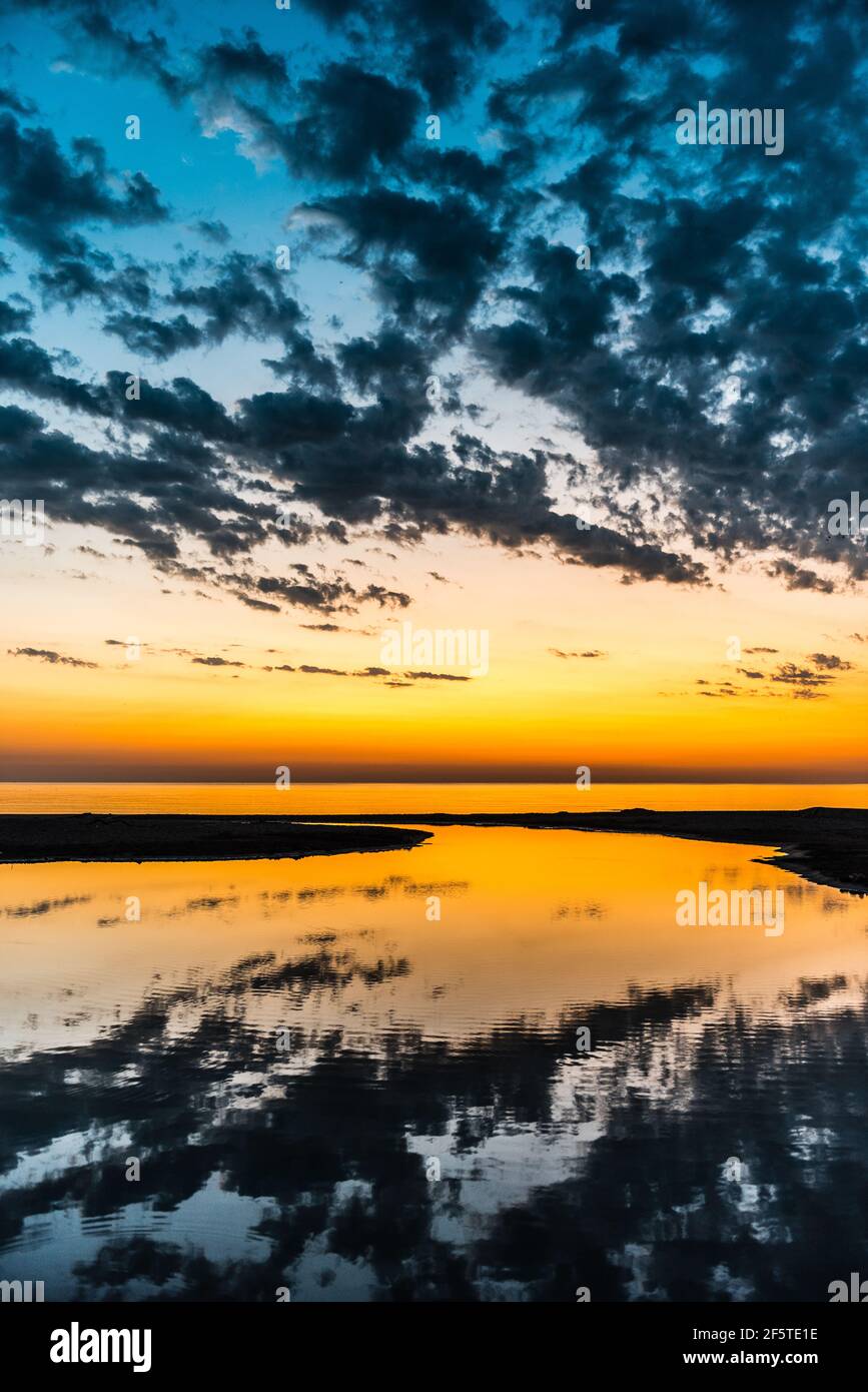 Sunset time colorful clouds hi-res stock photography and images - Alamy
