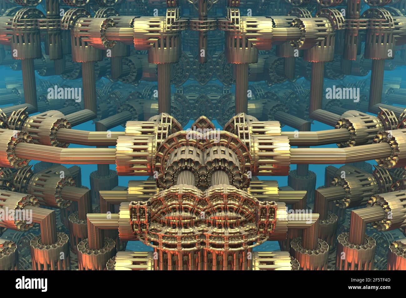 3D rendered virual objects and scenery Stock Photo - Alamy