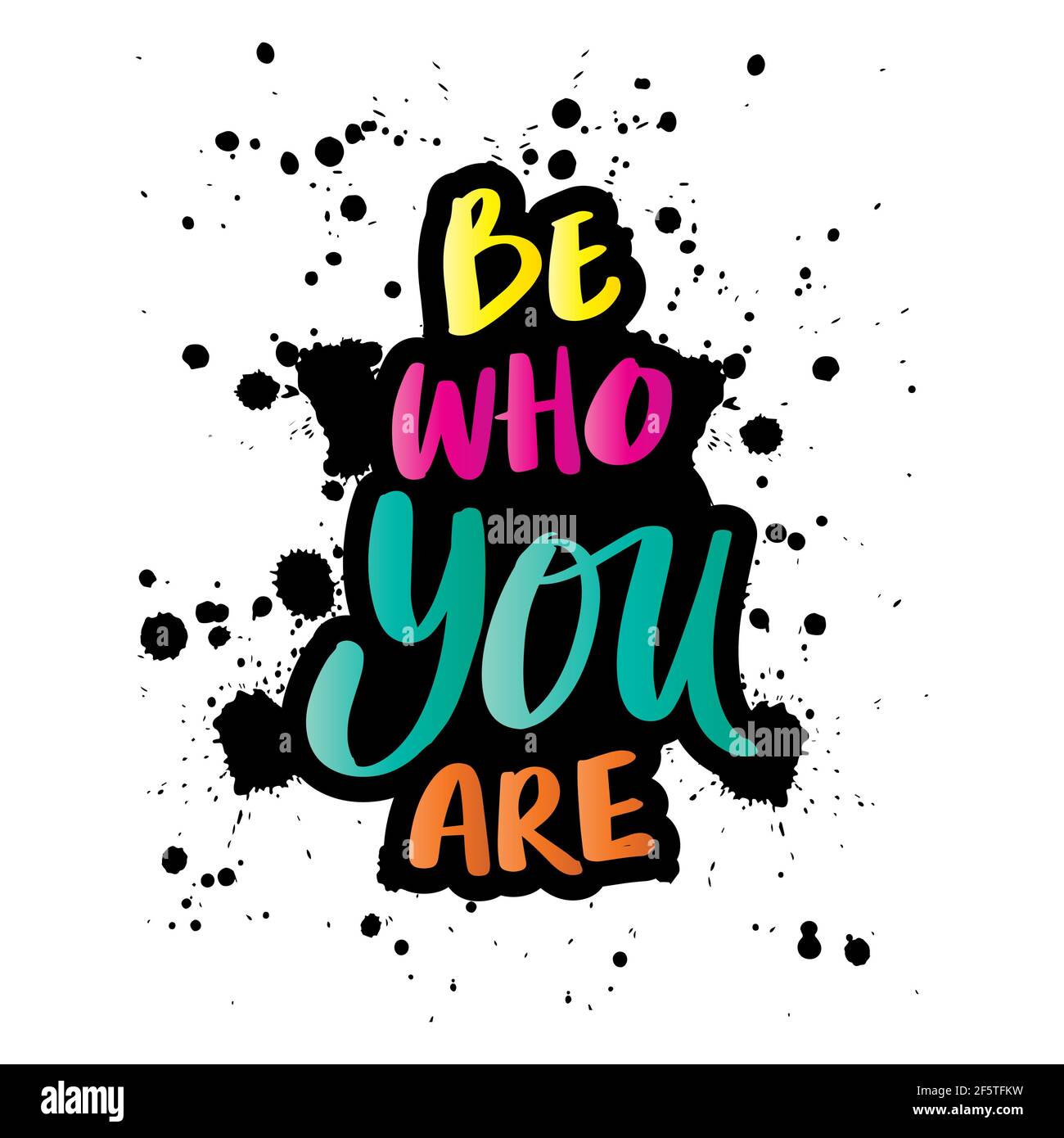 Hand lettering wall Cut Out Stock Images & Pictures - Alamy