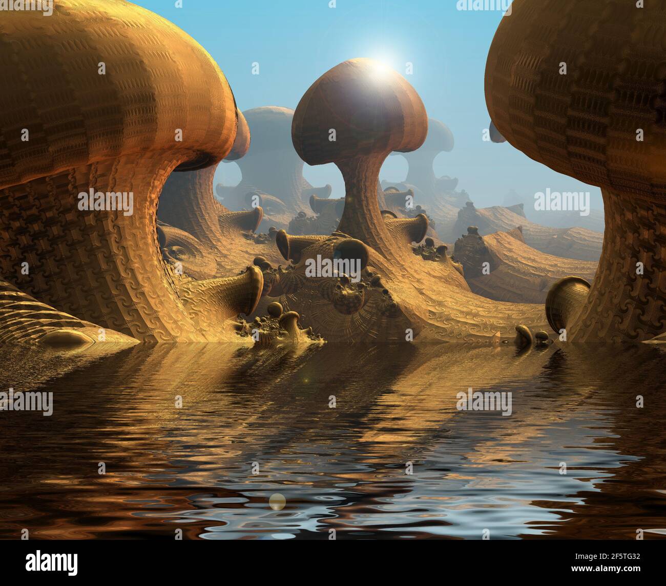 3D rendered virual objects and scenery Stock Photo - Alamy