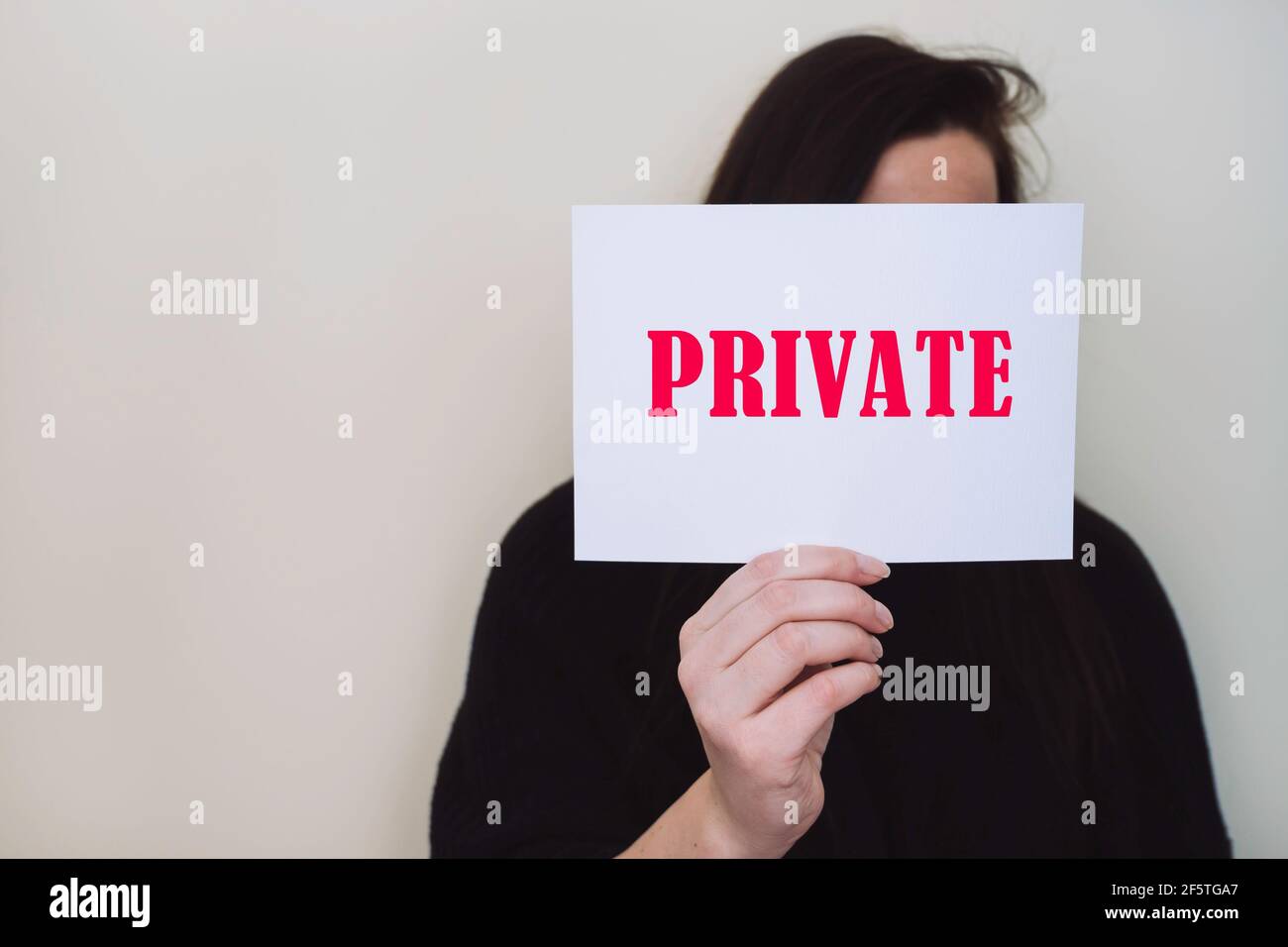 Word private hi-res stock photography and images - Alamy