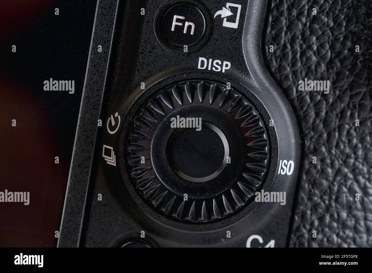 A digital camera. View of the scrolling wheel image Stock Photo - Alamy