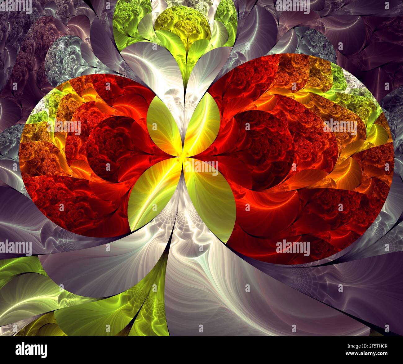 Computer generated fractal artwork for creative art,design and ...