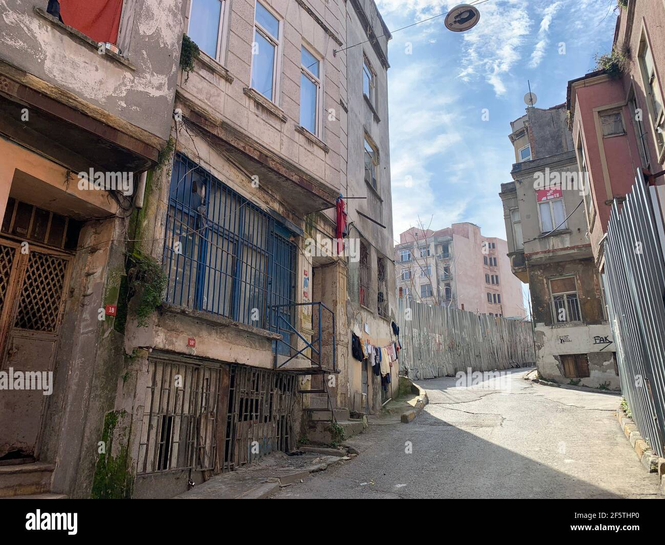 Poor district in istanbul. Turkey Stock Photo - Alamy