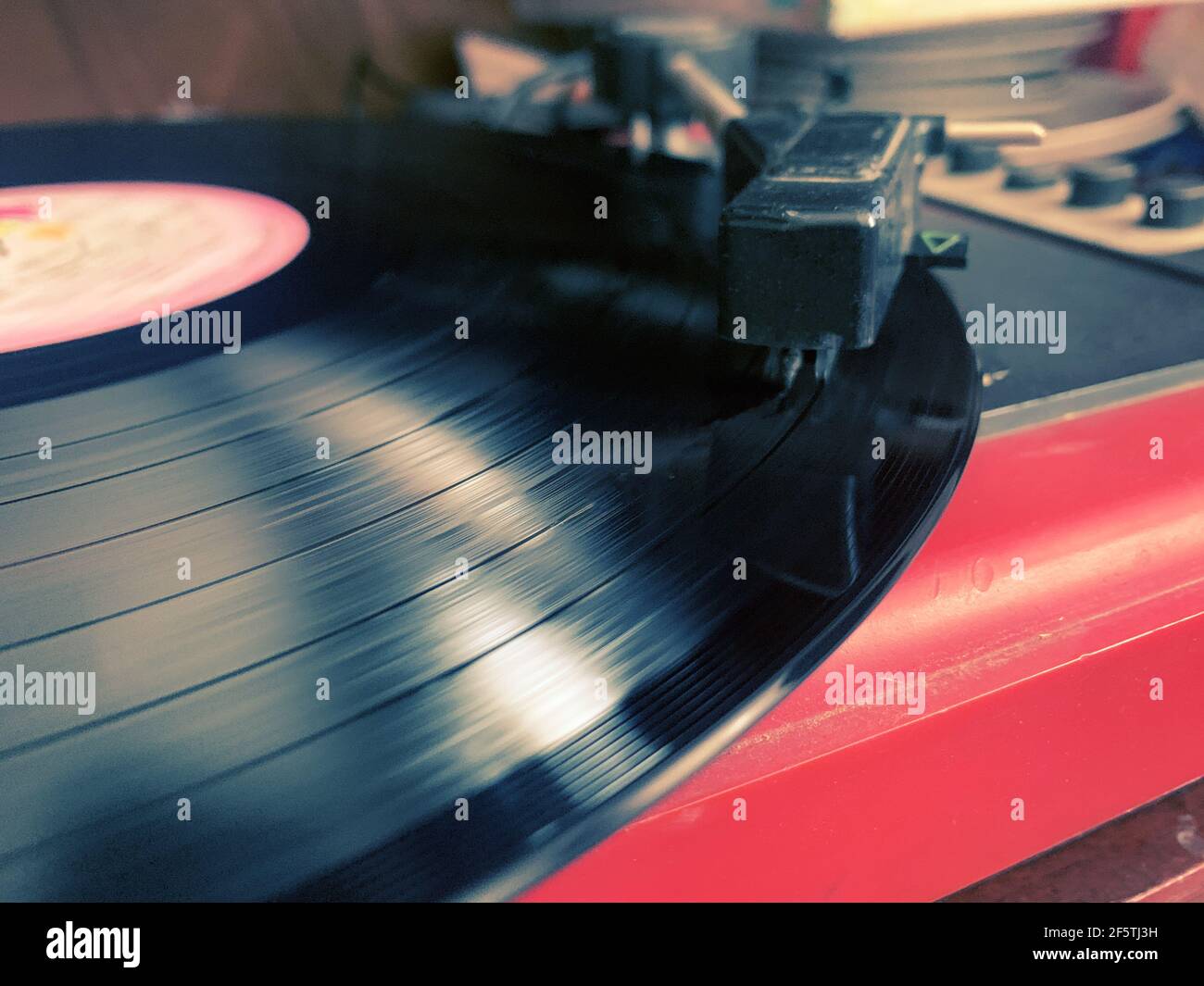 Vintage vinyl plate. Retro styled image Stock Photo - Alamy
