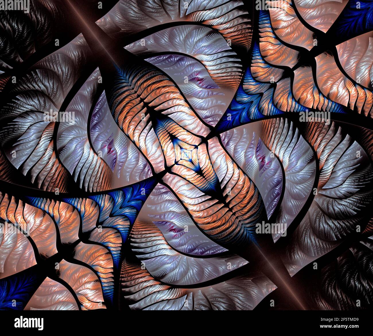 Computer generated fractal artwork for creative art,design and ...