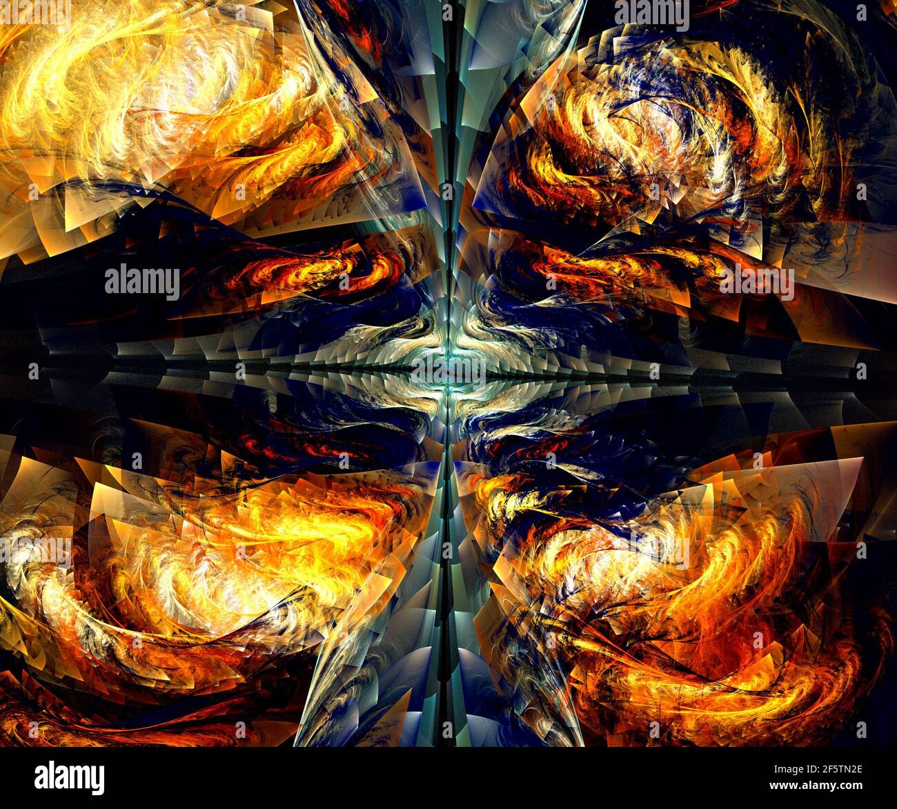 Computer generated fractal artwork for creative art,design and ...