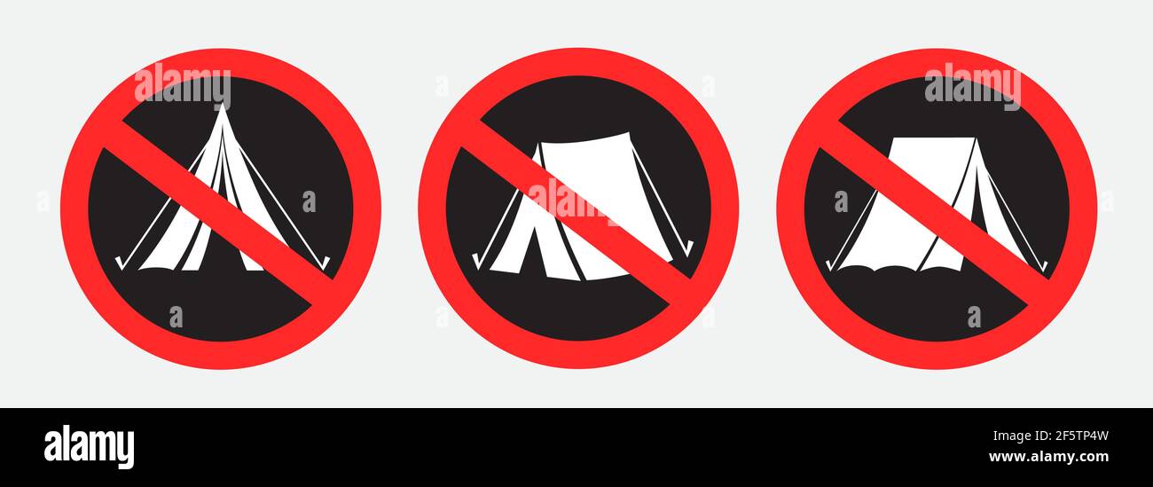 No camping camping Stock Vector Images - Alamy