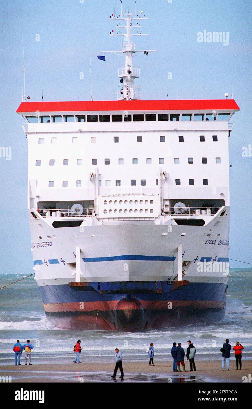 The Stena Challenger en route from dover broke down and was towed ...