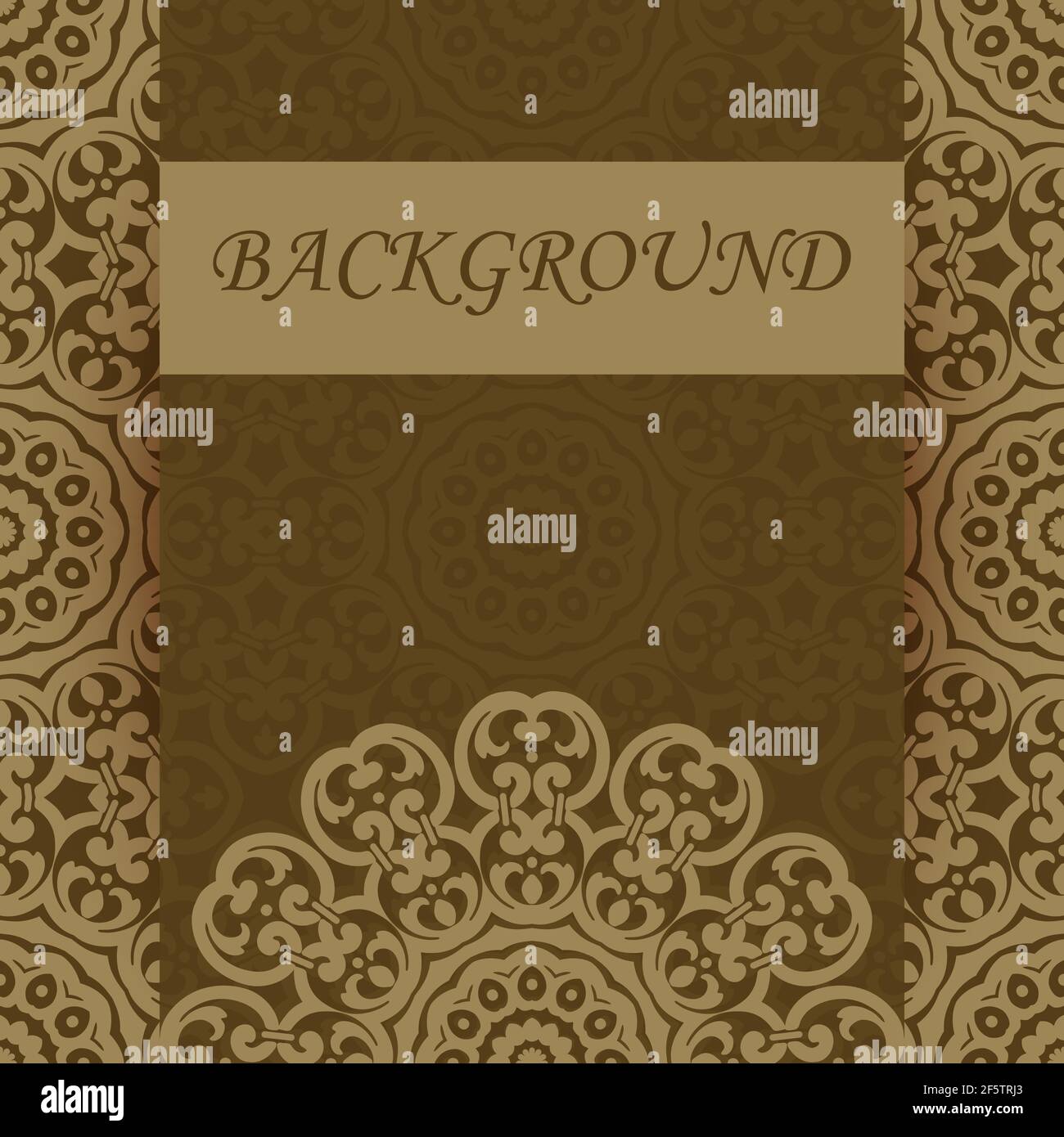 Colorful invitation card design with mandala.Floral background ...