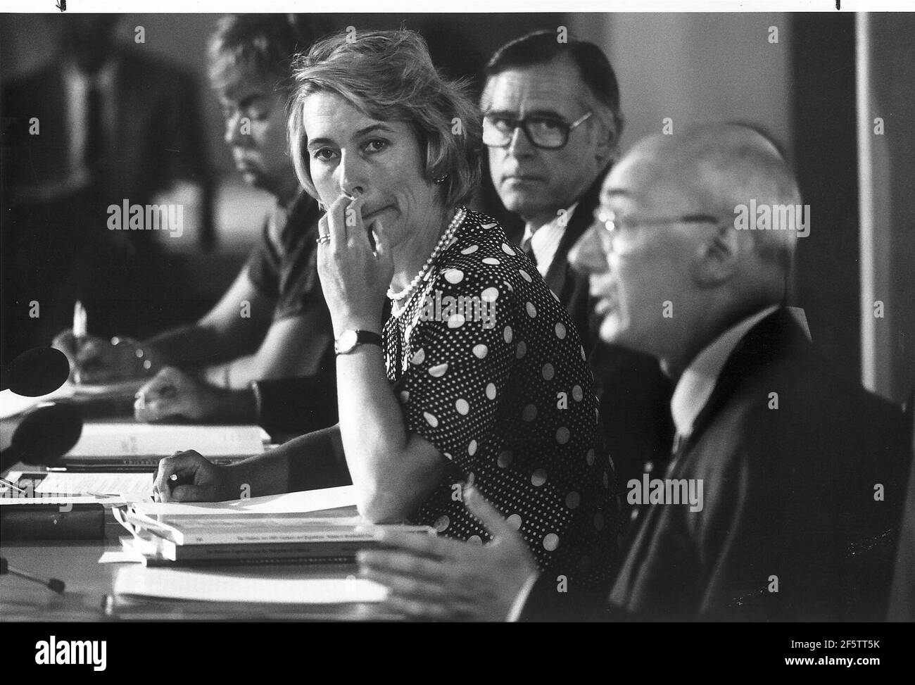 Virginia Bottomley scratching her nose Conservative MP DSS Press ...