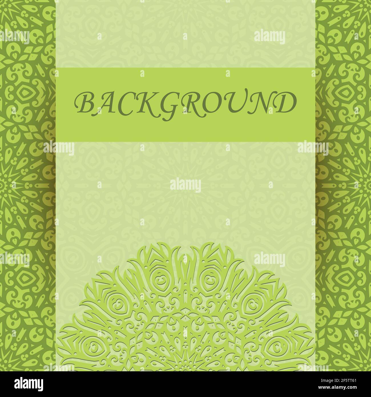 Colorful invitation card design with mandala.Floral background ...