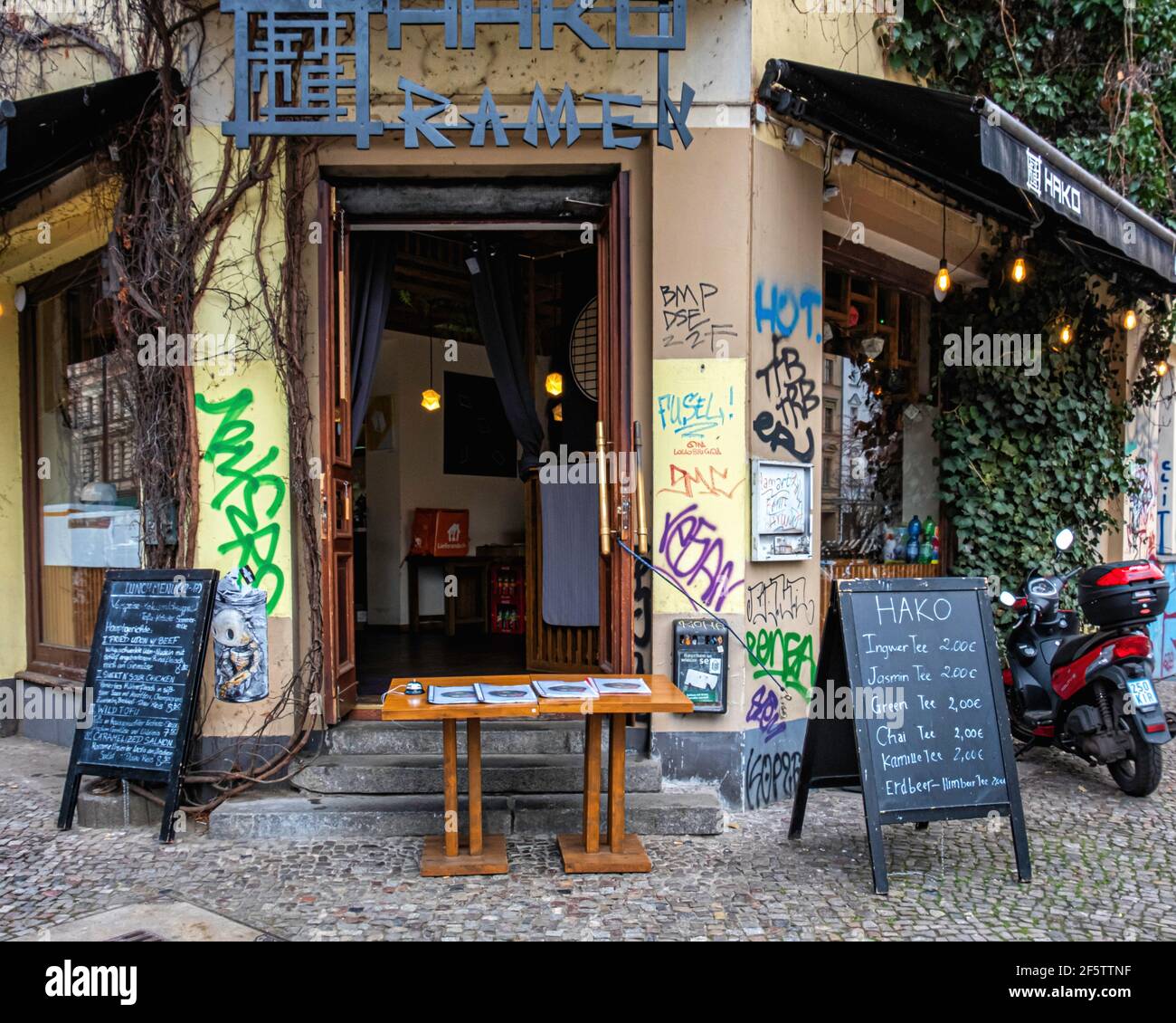 Hako Ramen restaurant sells take away meals during Covid pandemic ...